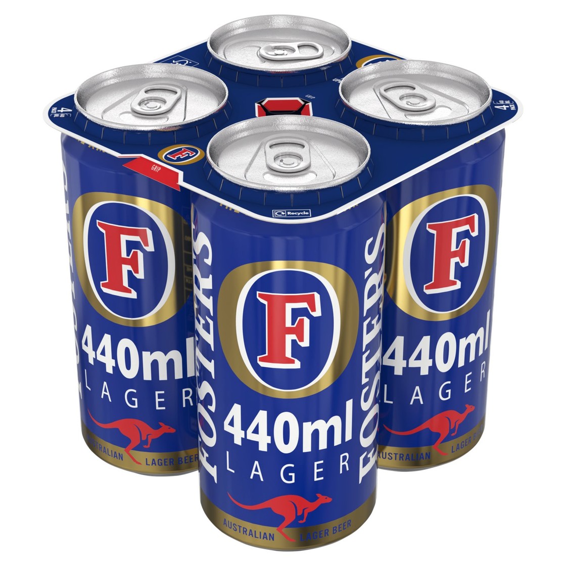 Foster's Lager Beer Can 4 x 440ml - Morrisons Online Groceries & Offers