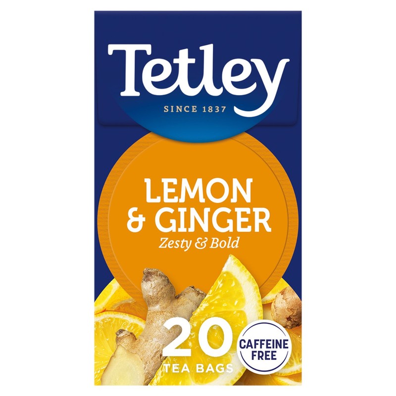 Tetley Lemon & Ginger Tea Bags - Morrisons Online Groceries & Offers