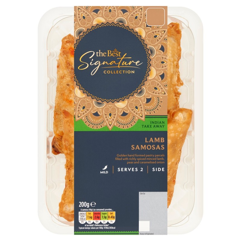 The Best Signature Collection Lamb Samosas 200g - Morrisons Online ...