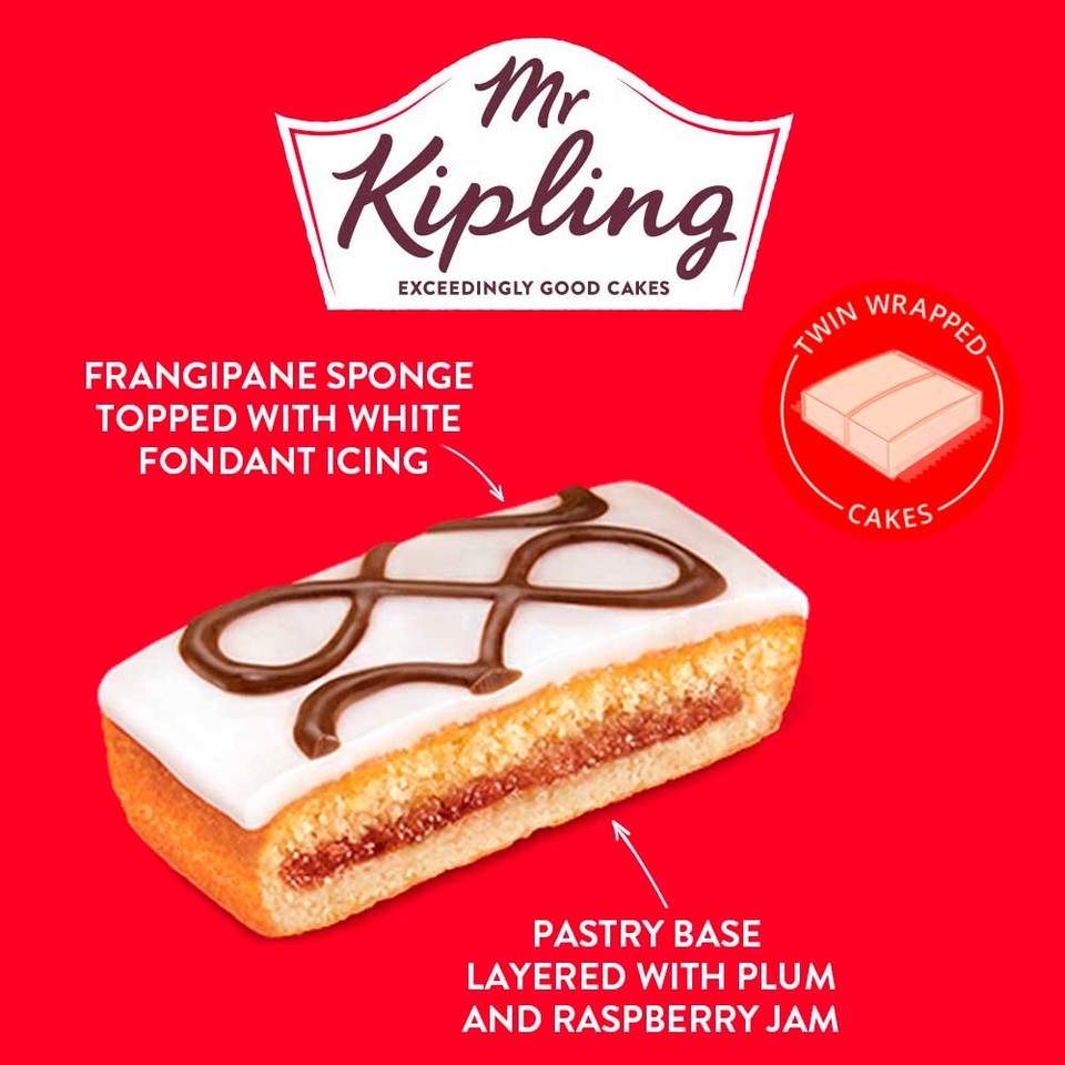 Mr Kipling Bakewell Slices Cakes Multipack Snack 3x2pk - Morrisons ...