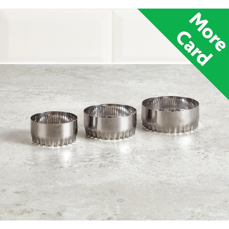 Morrisons Stainless Steel Reversible Round Cutters - Morrisons Online ...