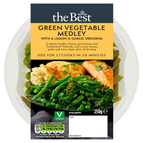 Morrisons The Best Green Vegetable Medley 250g - Morrisons Online ...