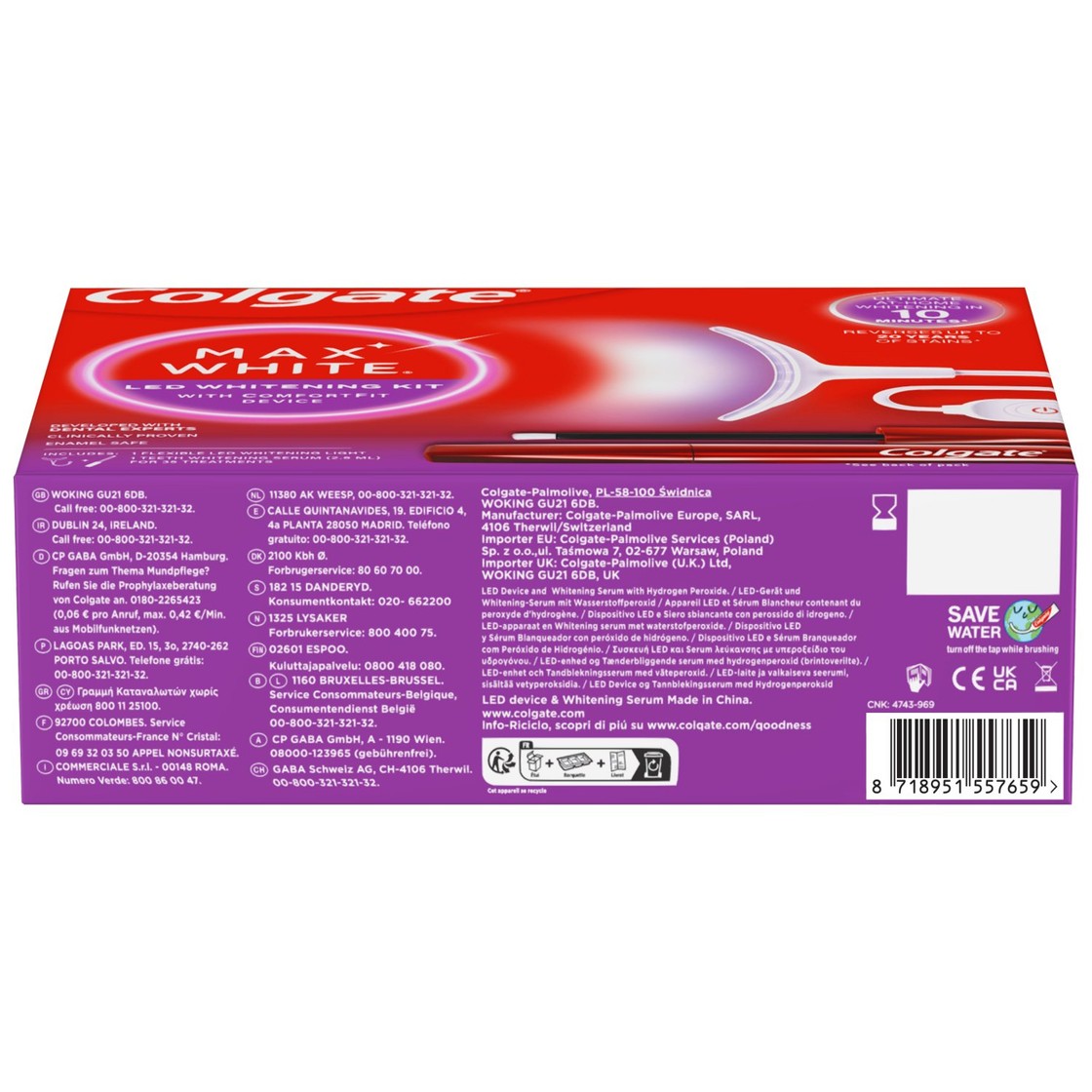 Colgate Max White Ultimate At Home LED Teeth Whitening Kit - Morrisons ...