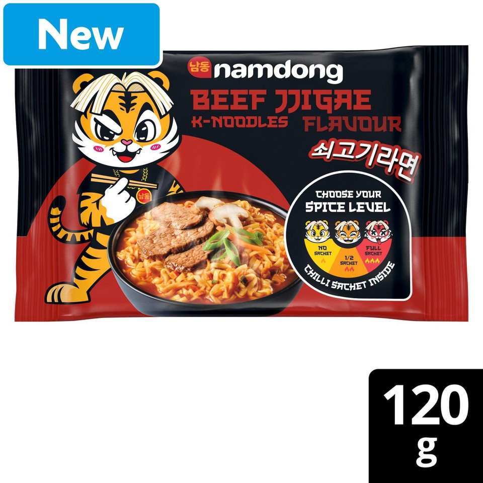 Namdong Beef Jiggae Instant Noodle Block 120g - Morrisons Online ...