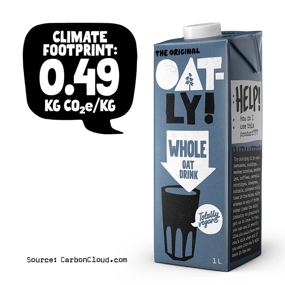 Oatly Oat Drink Whole Long Life 1L - Morrisons Online Groceries & Offers