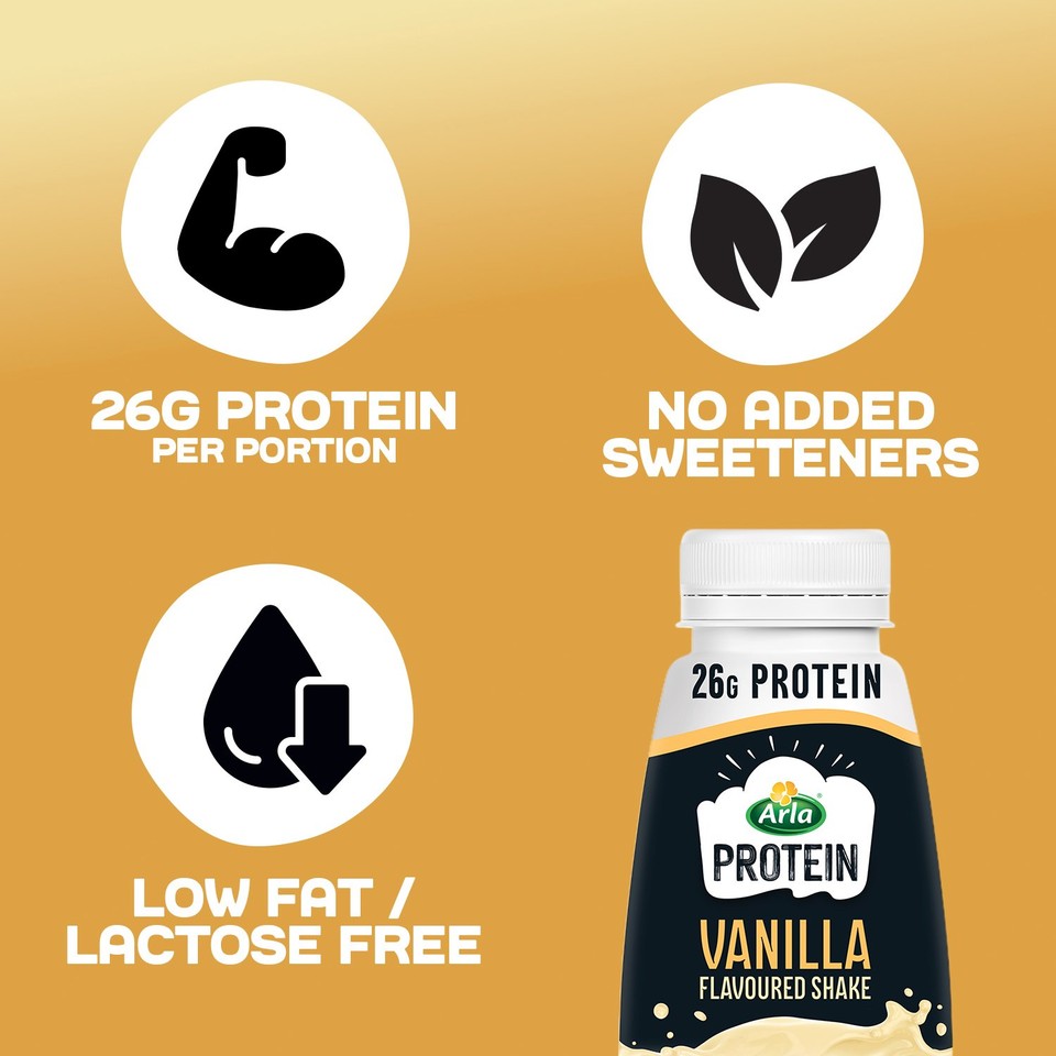 Arla Protein Vanilla Flavoured Milk Shake 482ml - Morrisons Online ...