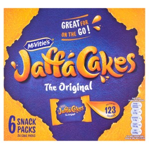 McVitie's Jaffa Cakes Original Handy Packs Biscuits 6 x Packs of 3 ...