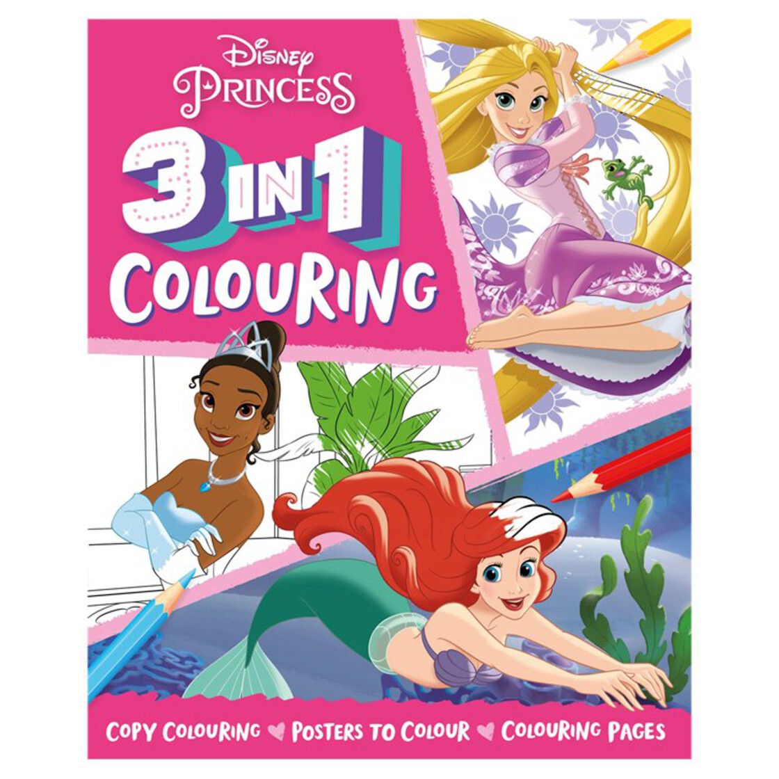 Disney Princess 3-in-1 Colouring Book - Morrisons Online Groceries & Offers