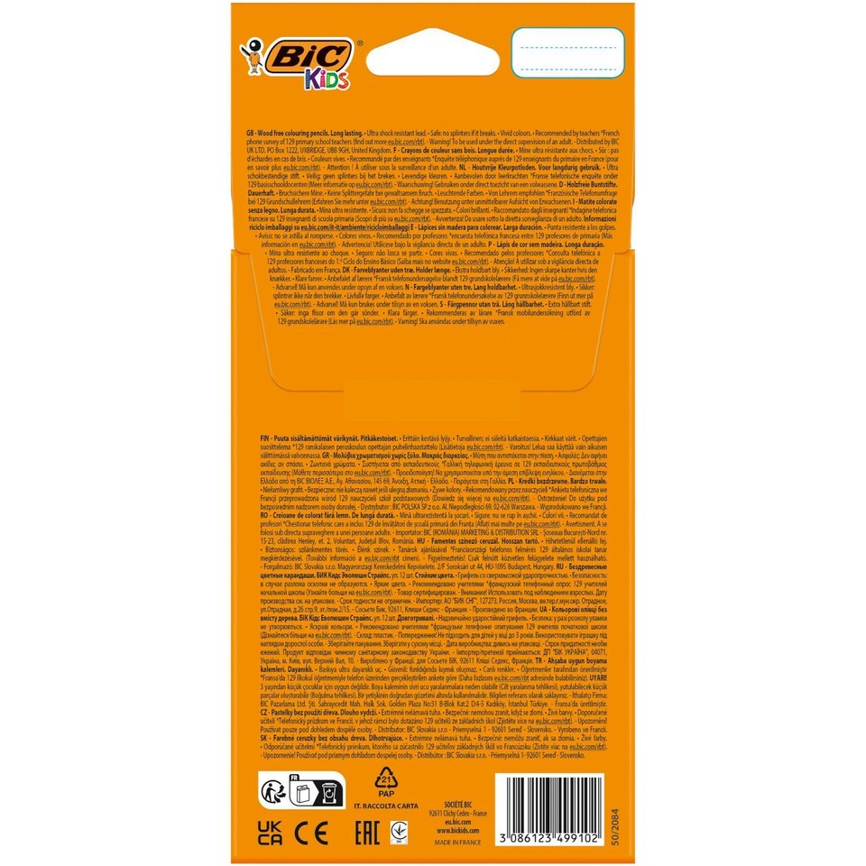 Bic Kids Colouring Pencils Stripe - Morrisons Online Groceries & Offers