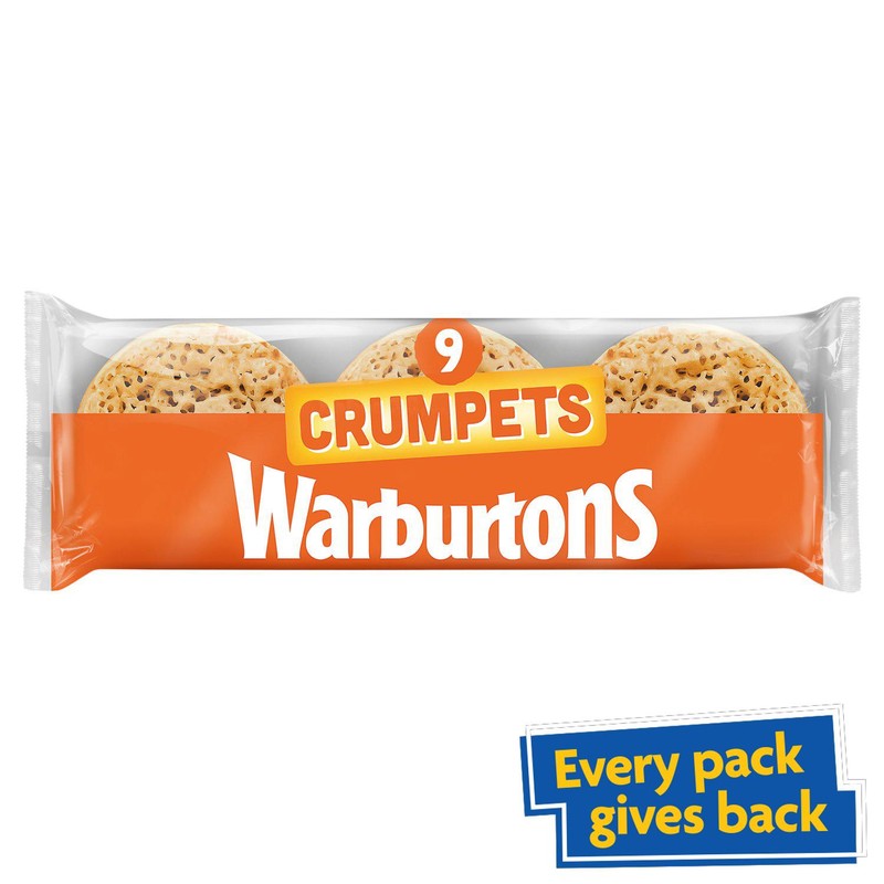 Warburtons 9 Crumpets - Morrisons Online Groceries & Offers
