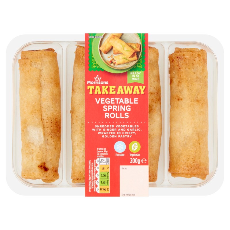 Morrisons Vegetable Spring Rolls - Morrisons Online Groceries & Offers