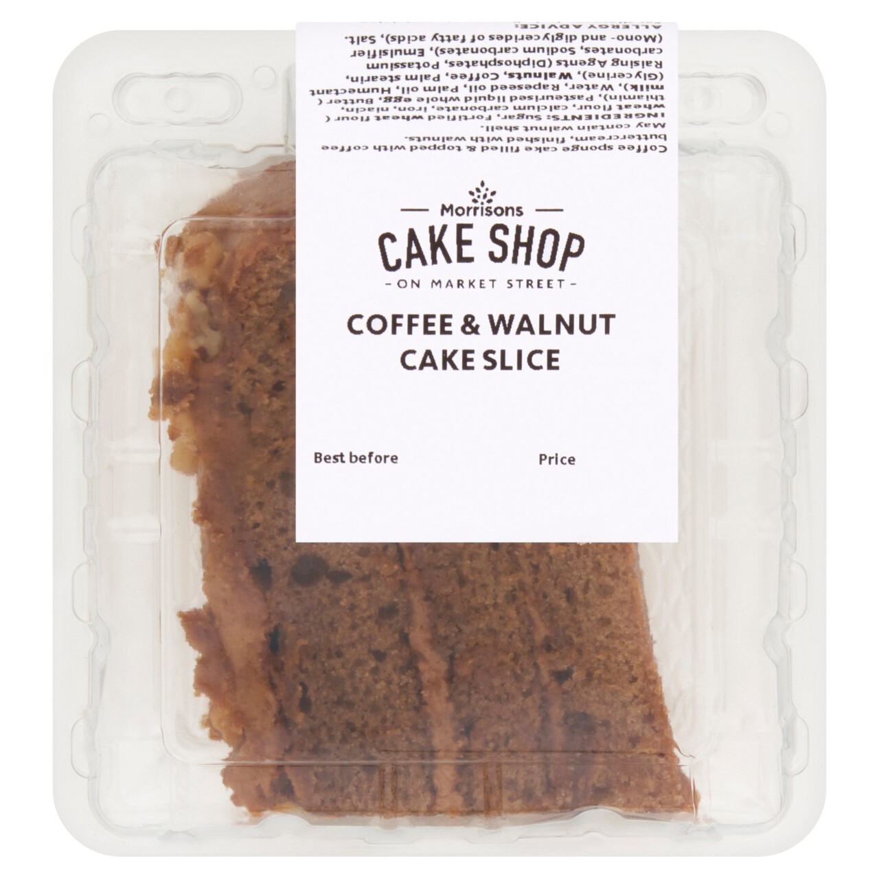 Market Street Coffee & Walnut Cake Slice - Morrisons Online Groceries ...
