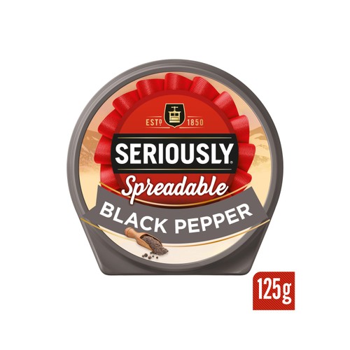 Seriously Spreadable Black Pepper Cheese Spread 125g - Morrisons Online ...
