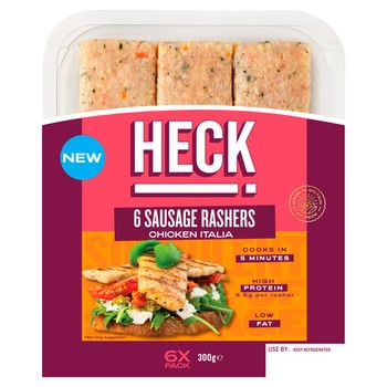 HECK! Chicken Italia Gluten Free Sausage Rashers 6 Pack 300g ...