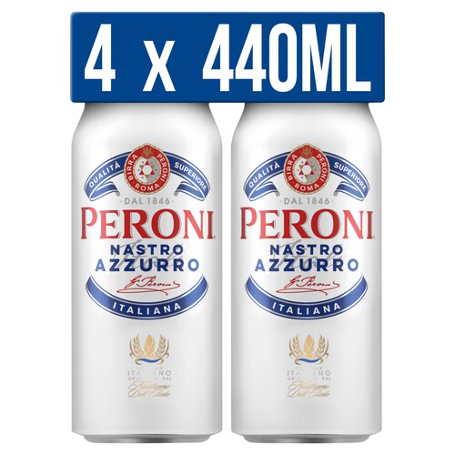 Peroni Nastro Azzurro Cans - Morrisons Online Groceries & Offers