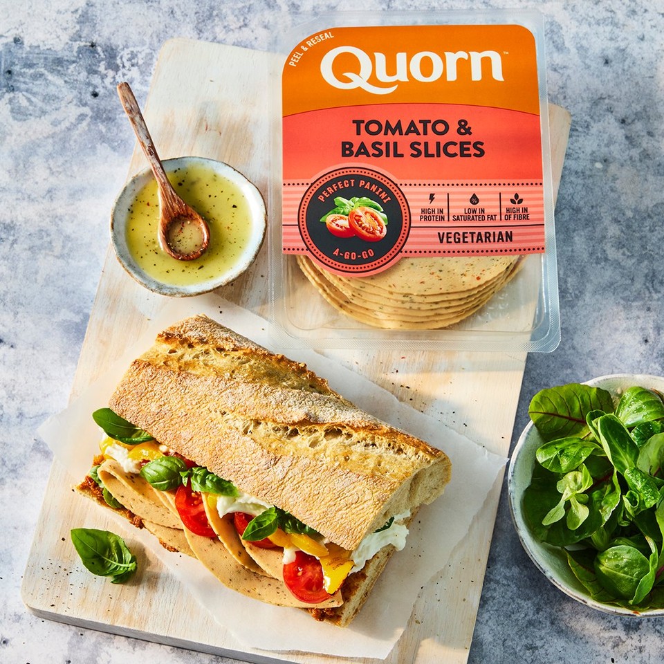 Quorn Tomato & Basil Vegetarian Deli Slices - Morrisons Online ...