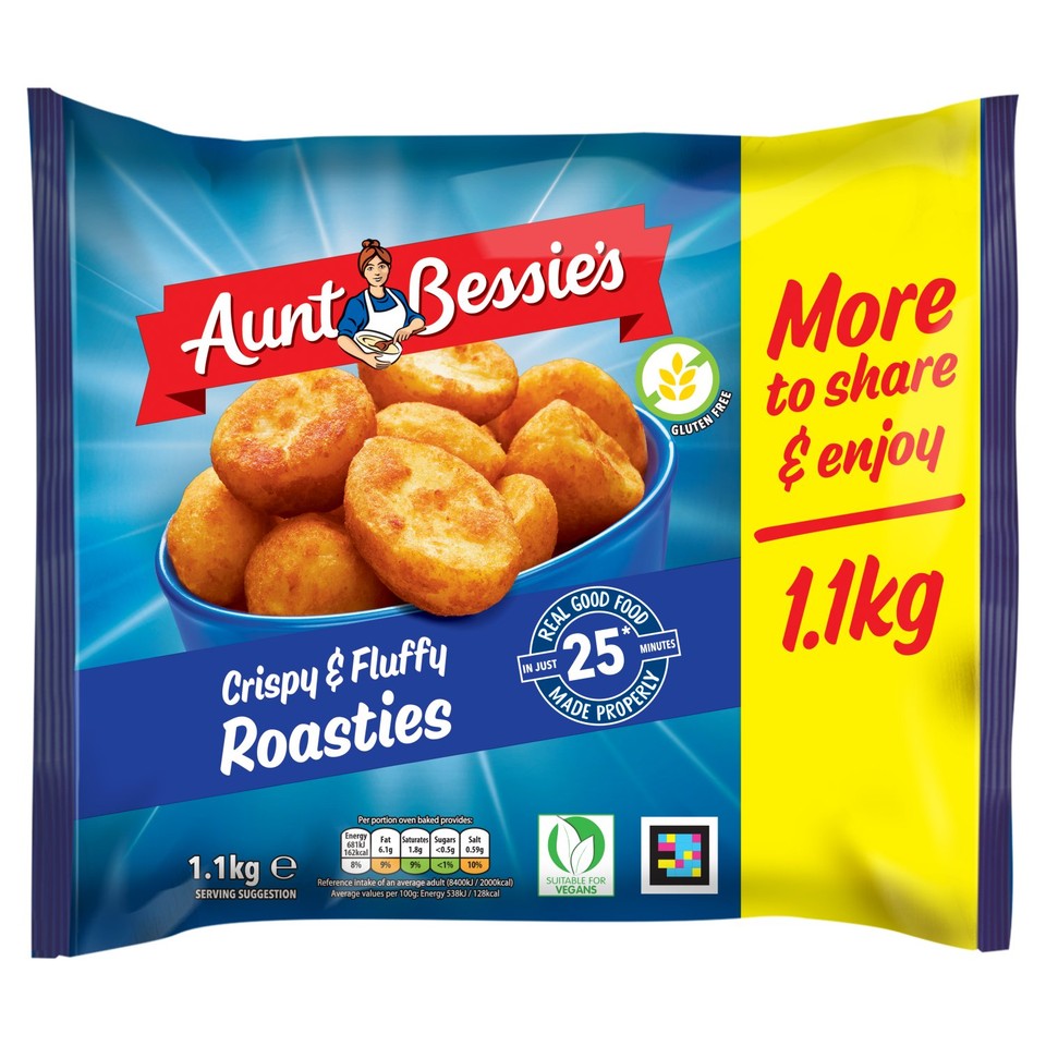 Aunt Bessie's Roast Potatoes 1.1KG - Morrisons Online Groceries & Offers