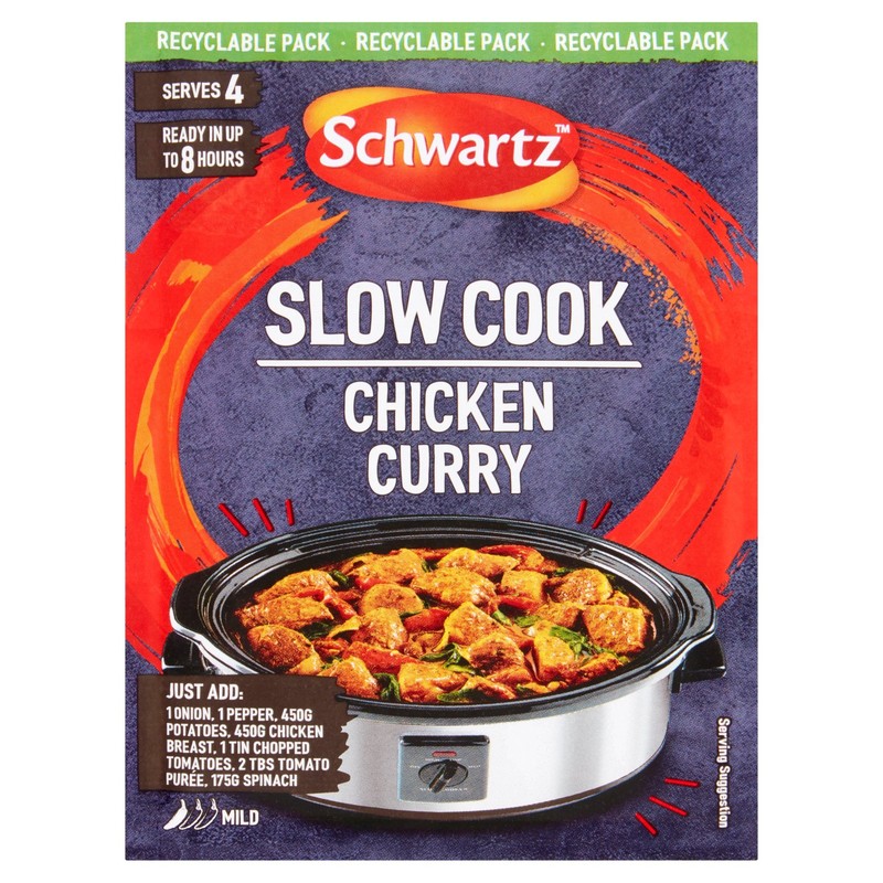 Schwartz Slow Cookers Chicken Curry Recipe Mix - Morrisons Online ...