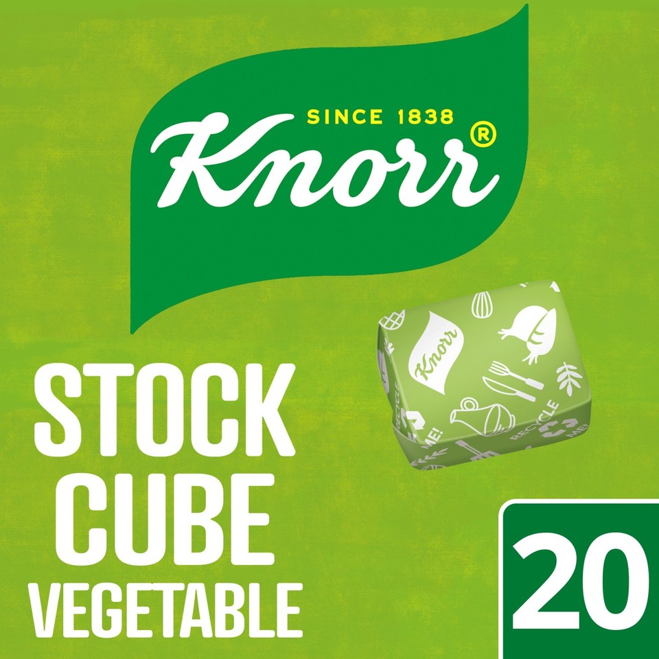 Knorr Stock Cubes Vegetable 20 x 10g - Morrisons Online Groceries & Offers