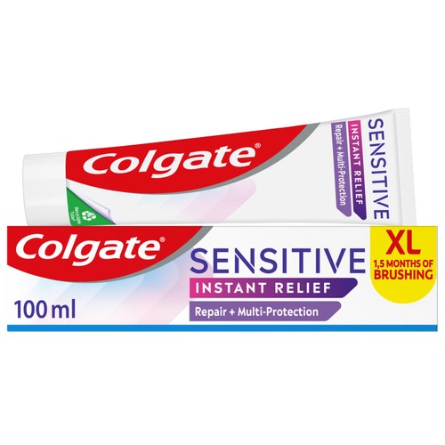 Colgate Sensitive Instant Relief + Multi Protection Toothpaste ...