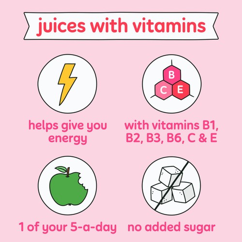 Innocent Plus Berry Set Go Raspberry & Cherry Juice With Vitamins ...