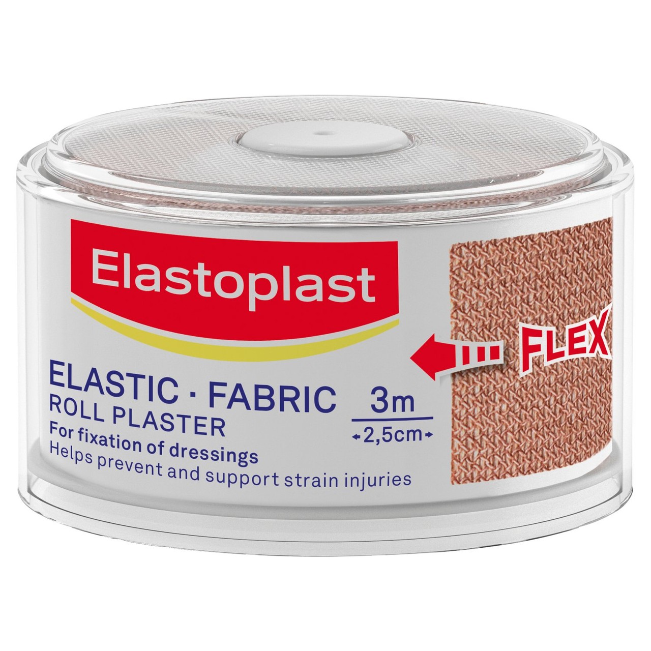 Elastoplast Fabric Roll Plaster 3m x 2.5cm - Morrisons Online Groceries ...