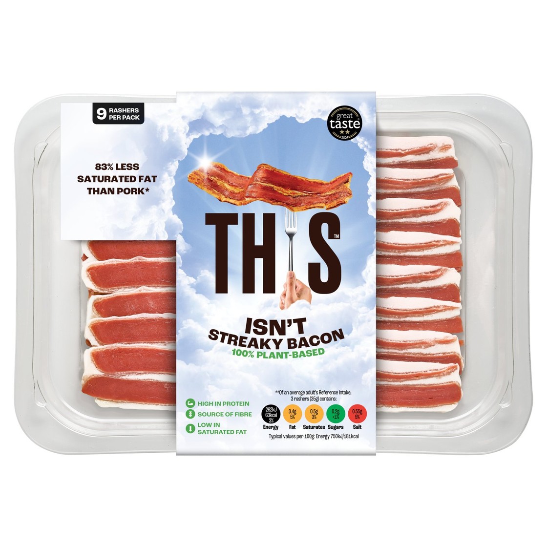 This Isn't Streaky Bacon Plant-Based Rashers 105g - Morrisons Online ...