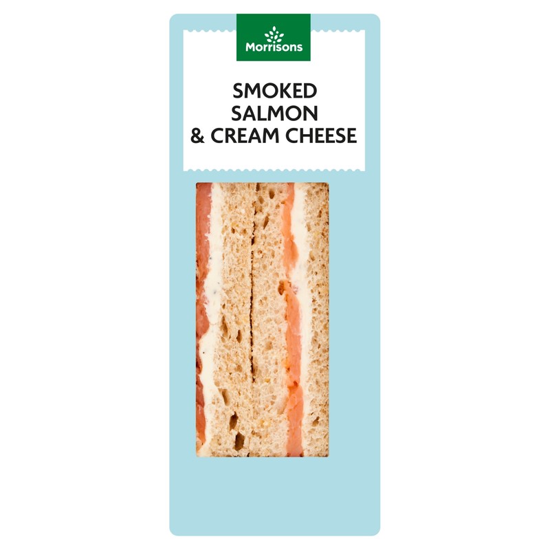 Morrisons Salmon & Cream Cheese Sandwich - Morrisons Online Groceries ...
