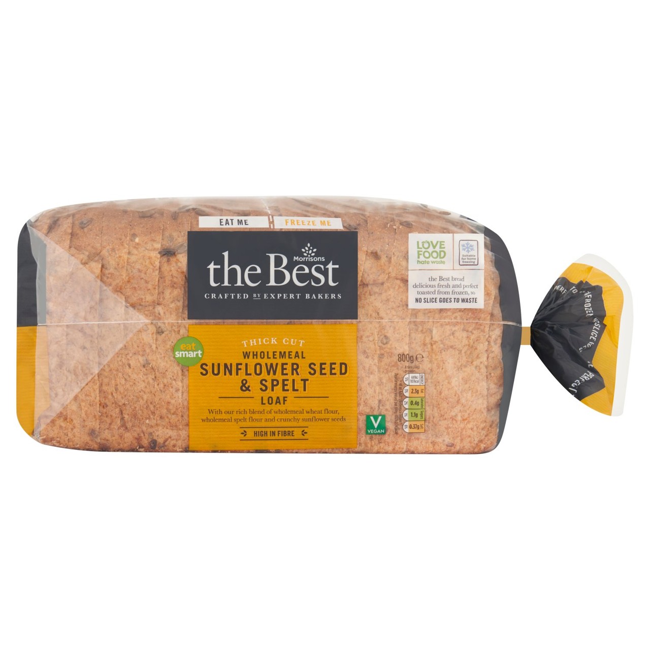 Morrisons The Best Wholemeal Sunflower Seed & Spelt Farmhouse Loaf ...