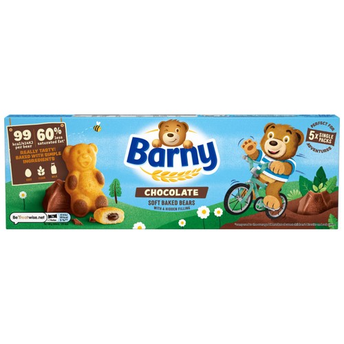 Barny Chocolate Soft Baked Bears Biscuits 5 Pack Multipack - Morrisons ...