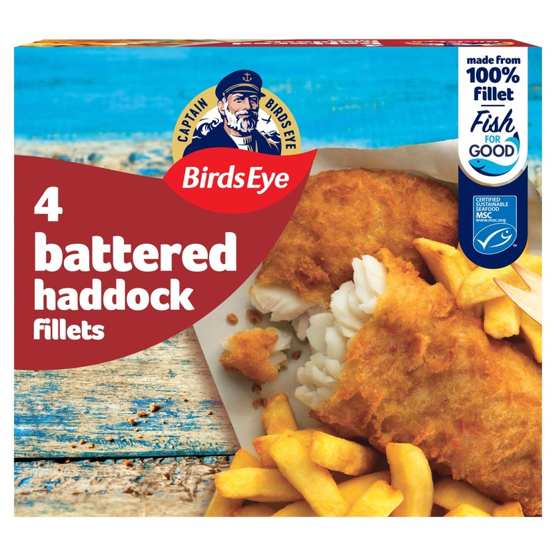 Birds Eye 4 Battered Haddock Fish Fillets 400g - Morrisons Online ...