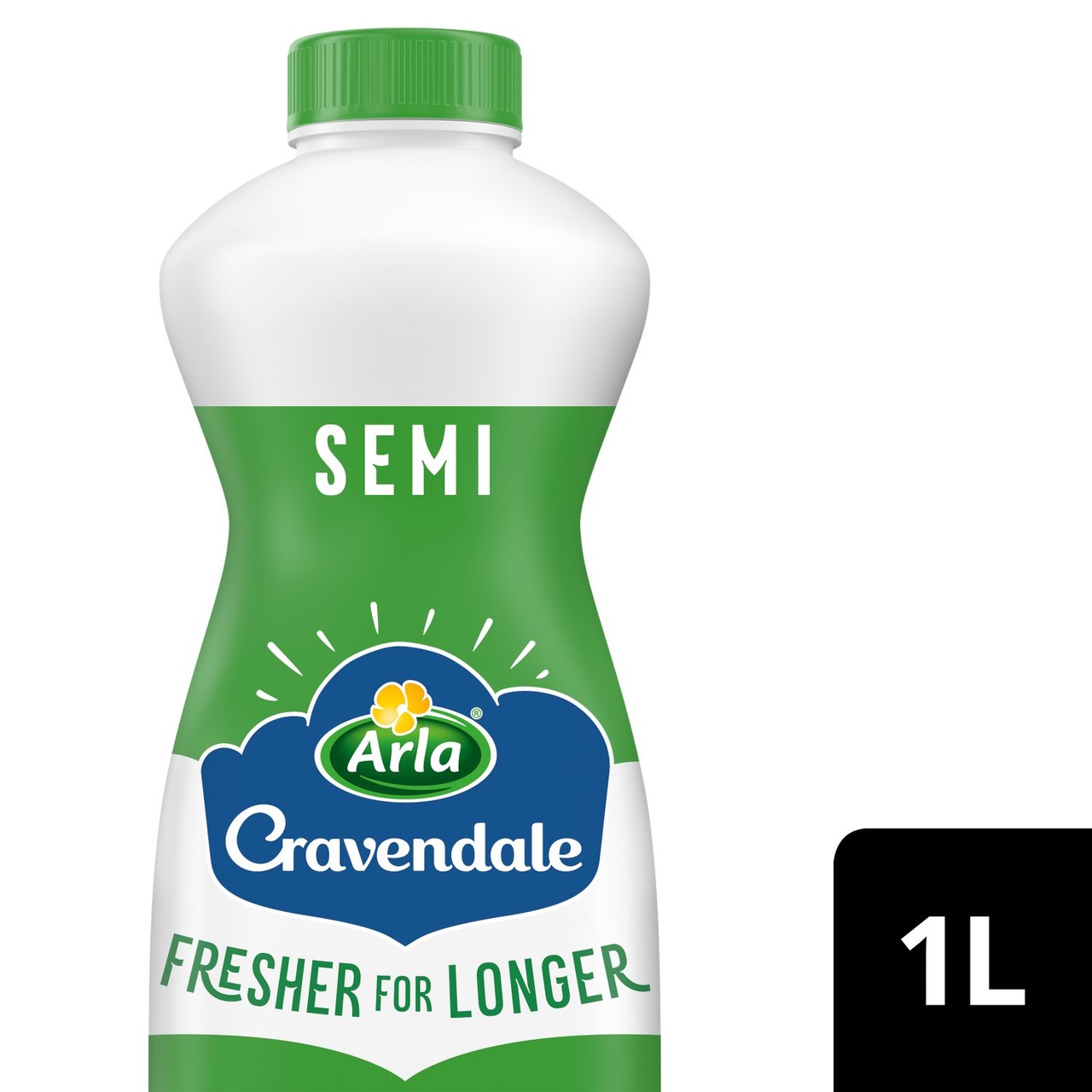 Cravendale Filtered Fresh Semi Skimmed Milk Fresher for Longer 1L ...