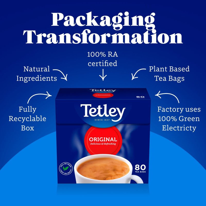 Tetley Decaf Tea Bags 80s - Morrisons Online Groceries & Offers
