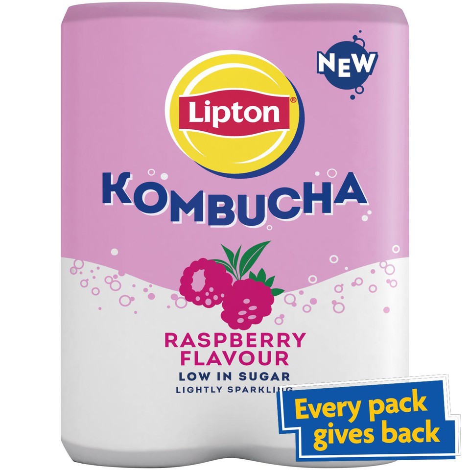 Lipton Kombucha Raspberry - Morrisons Online Groceries & Offers