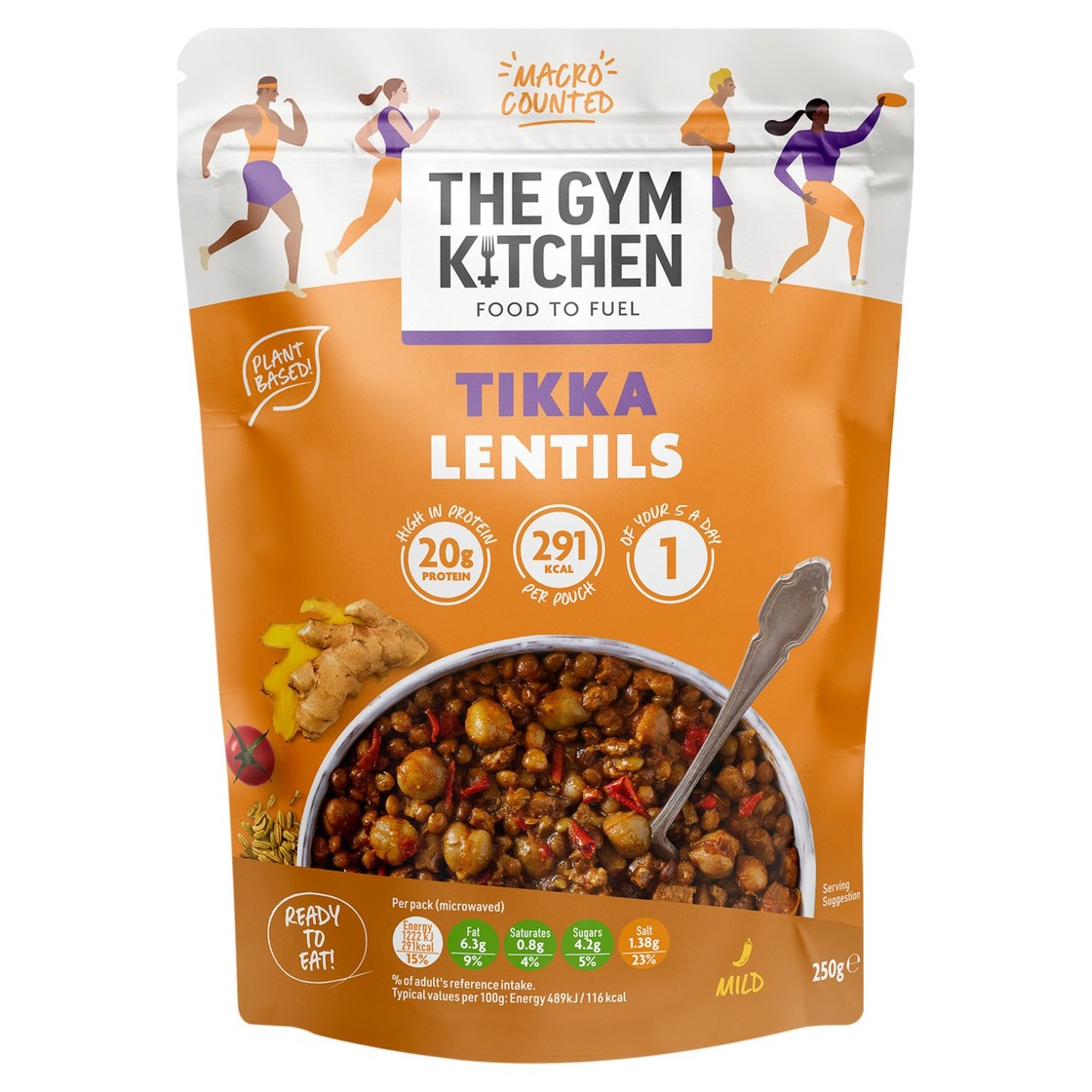 The Gym Kitchen Tikka Lentils - Morrisons Online Groceries & Offers