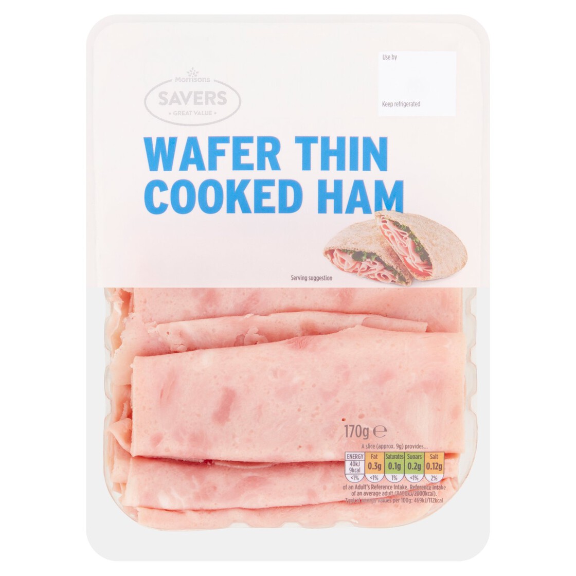 Morrisons Savers Wafer Thin Cooked Ham - Morrisons Online Groceries ...