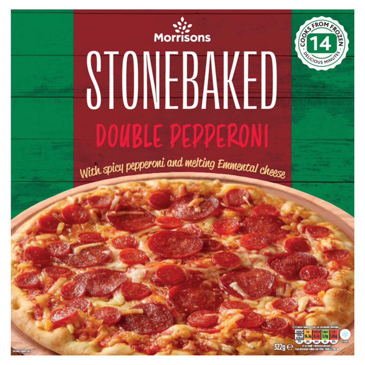 Morrisons Stonebaked Pepperoni Pizza - Morrisons Online Groceries & Offers