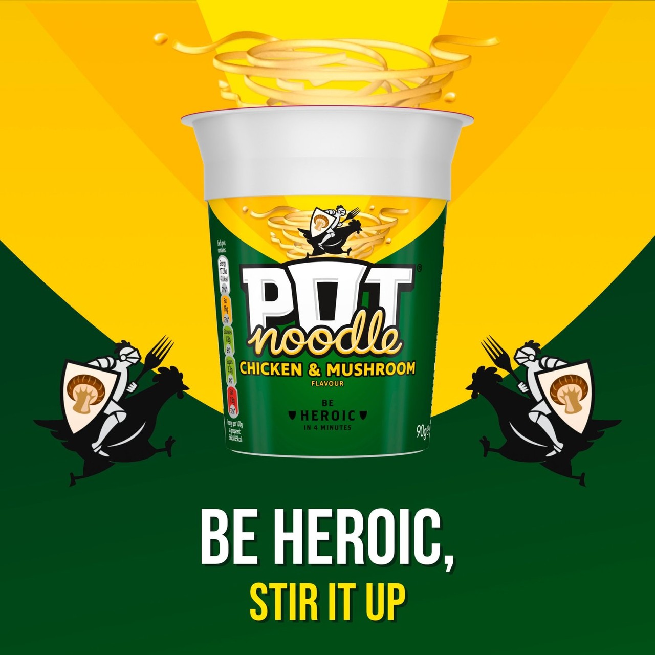 Pot Noodle Chicken & Mushroom 4x90g - Morrisons Online Groceries & Offers