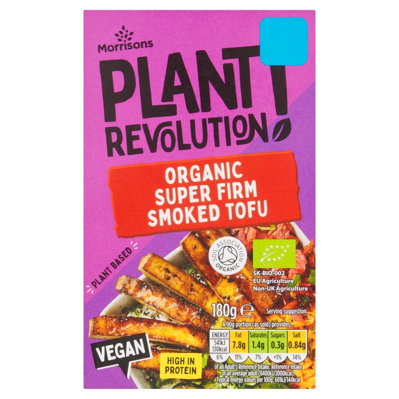 Morrisons Plant Revolution Super Firm Smoked Organic Tofu - Morrisons ...