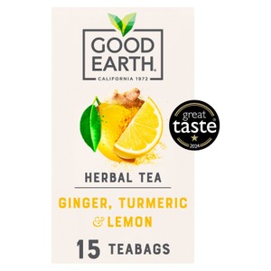 Good Earth Tea Lemon, Ginger & Turmeric 15's - Morrisons Online ...