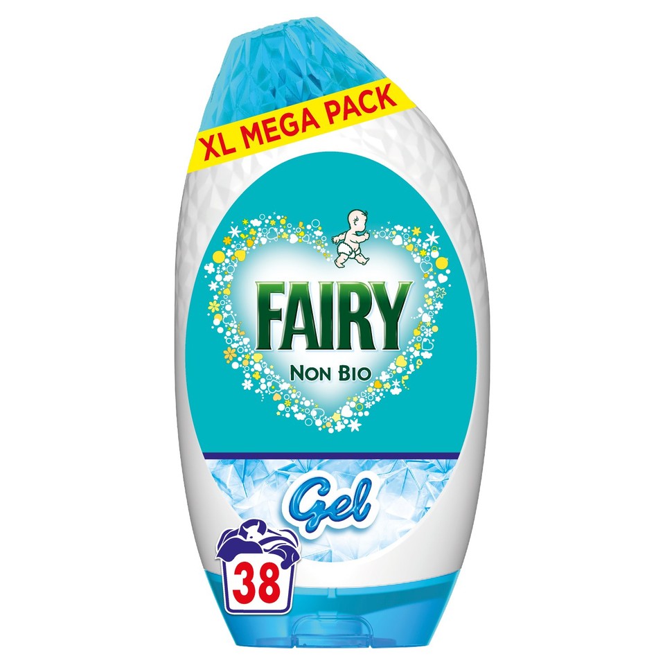 Fairy Non Bio Laundry Gel XL Mega Pack 38 Washes - Morrisons Online ...