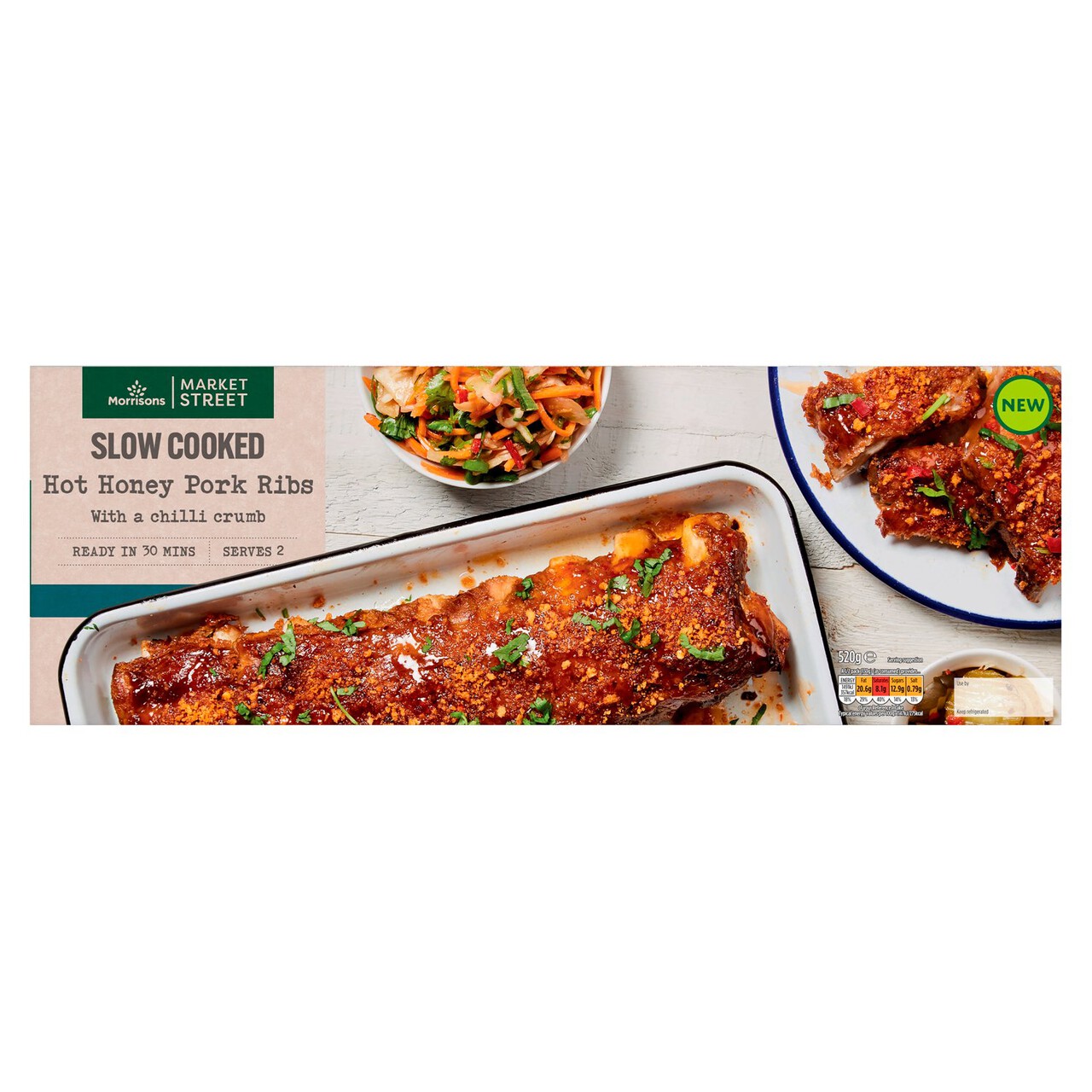 Morrisons Slow Cooked Hot Honey Pork Ribs - Morrisons Online Groceries ...