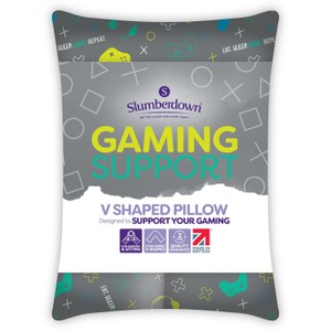 Slumberdown V-Shaped Gaming Support Pillow - Morrisons Online Groceries ...
