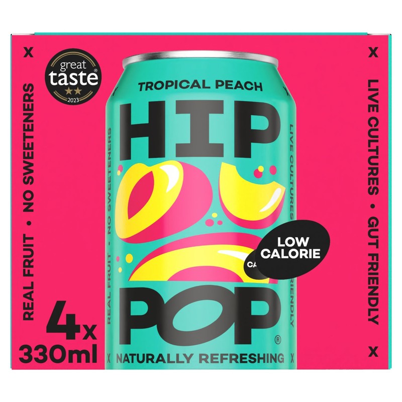 Hip Pop Tropical Peach Soda - Morrisons Online Groceries & Offers