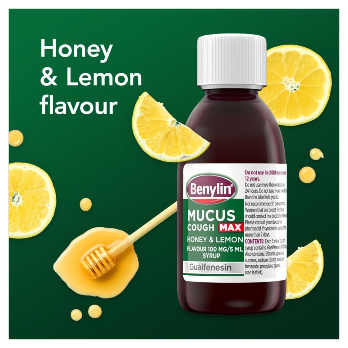 Benylin Mucus Cough Max Honey & Lemon Syrup - Morrisons Online ...