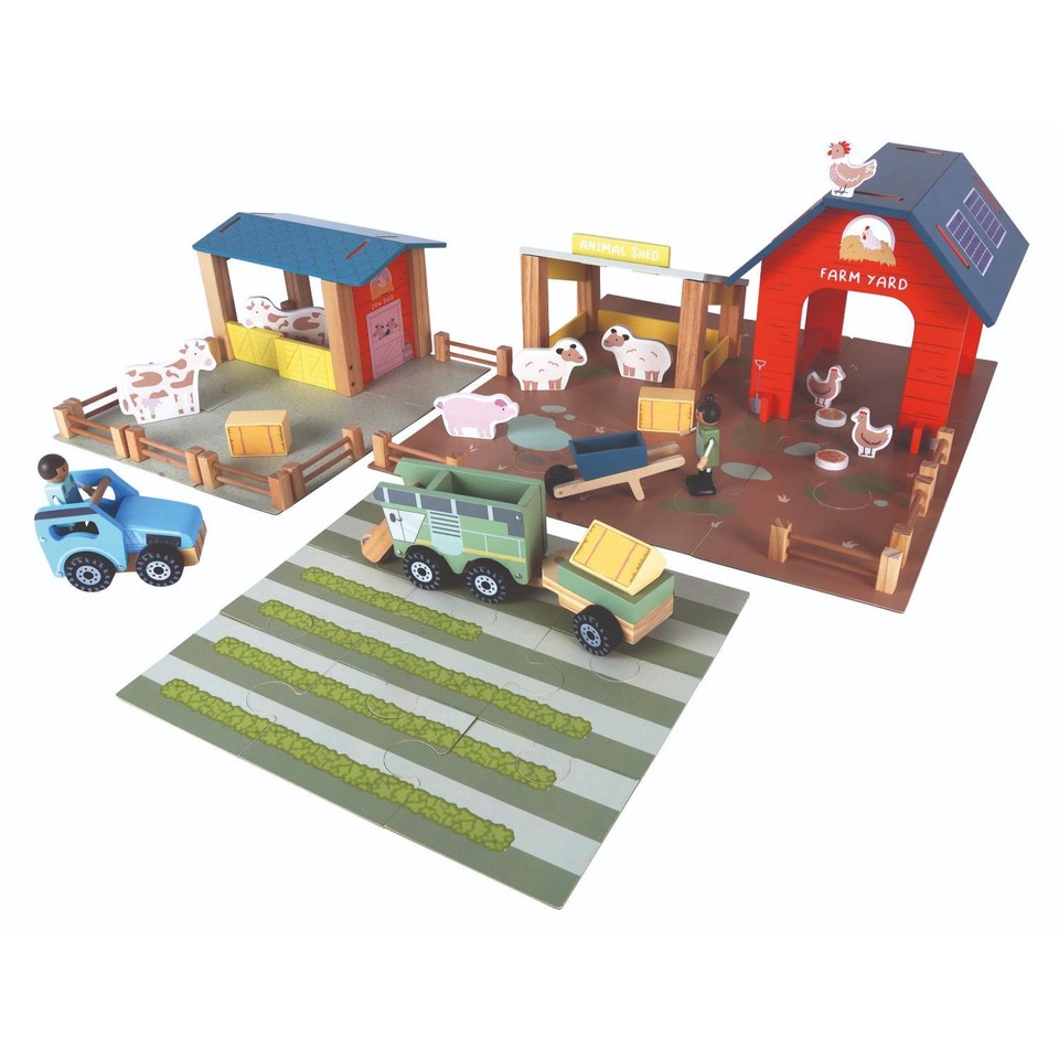 Ollie & Grace Farm Set With Tractor - Morrisons Online Groceries & Offers