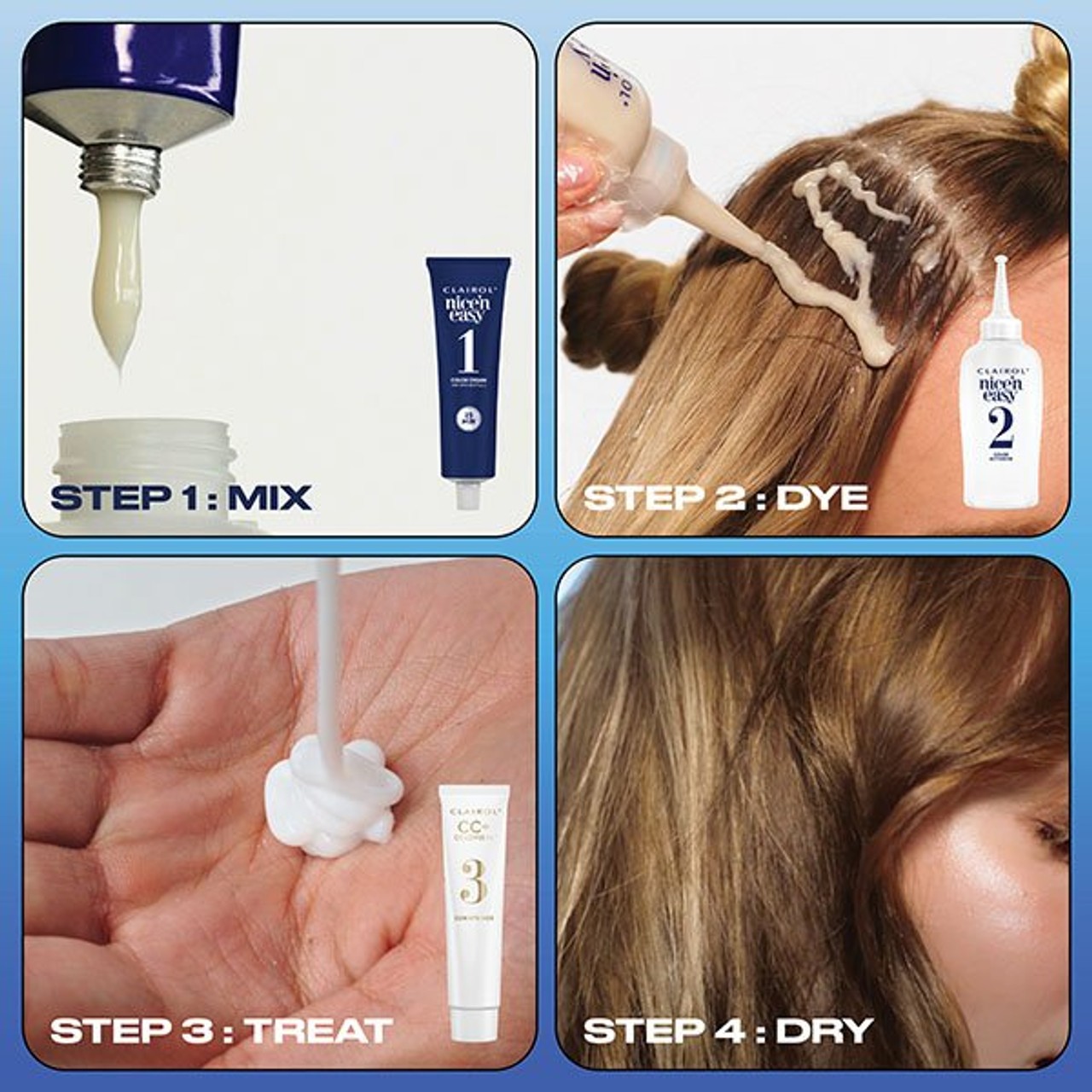 Clairol Nice n Easy Creme Permanent Hair Dye - 9g Light Golden Blonde ...