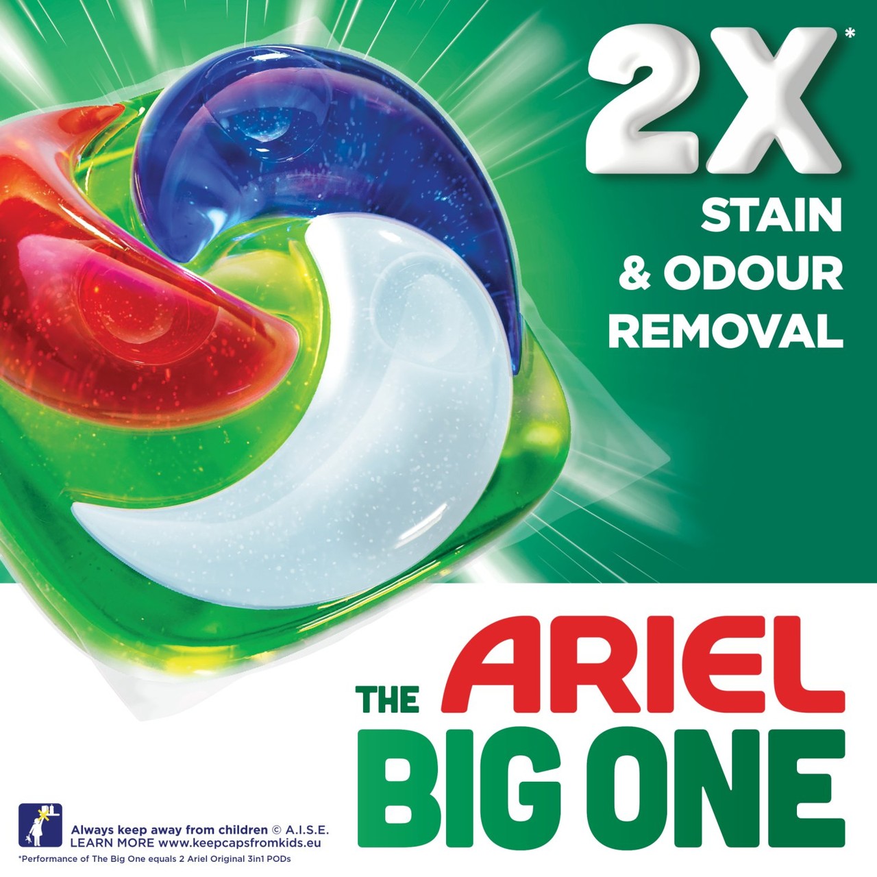 Ariel Original The Big One Laundry Capsules 21 Washes - Morrisons ...