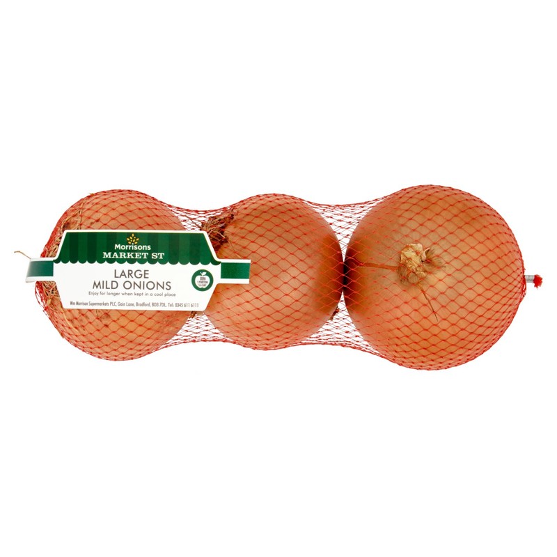 Morrisons Large Mild Brown Onions - Morrisons Online Groceries & Offers