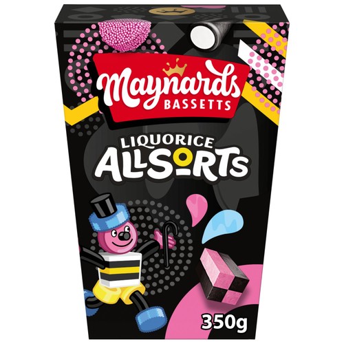 Maynards Bassetts Liquorice Allsorts Sweets Carton 350g - Morrisons ...